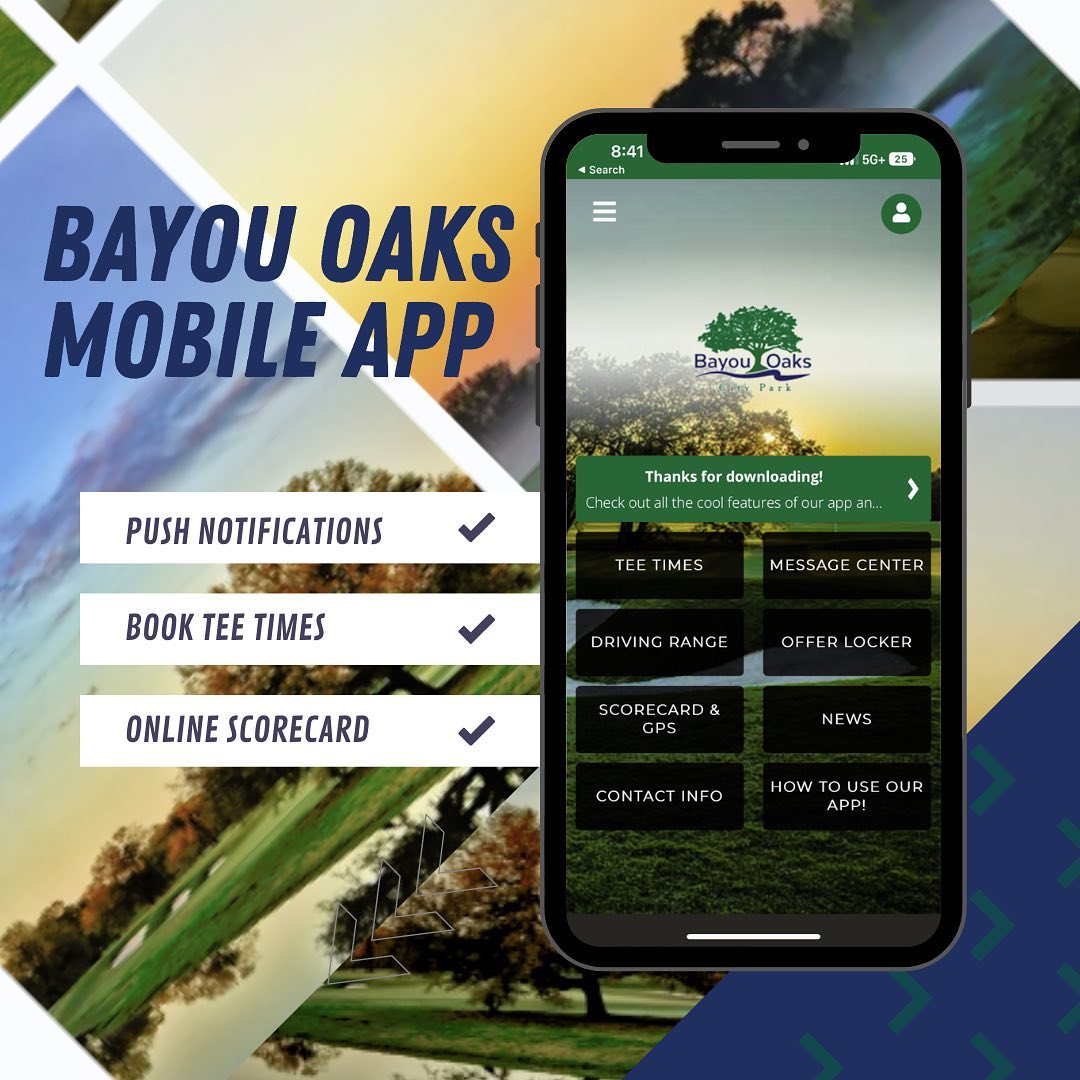 Bayou Oaks Mobile App - Bayou Oaks at City Park