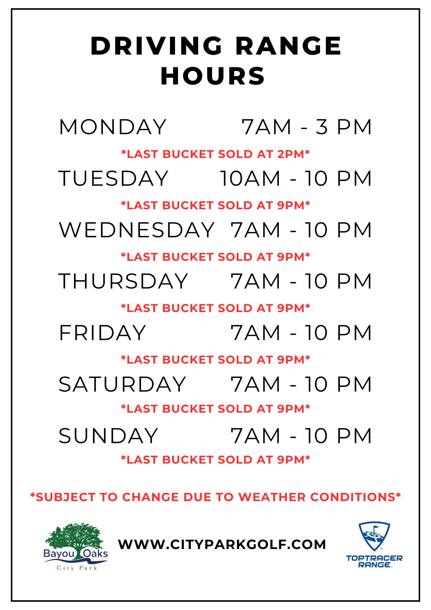 Driving Range - Bayou Oaks at City Park