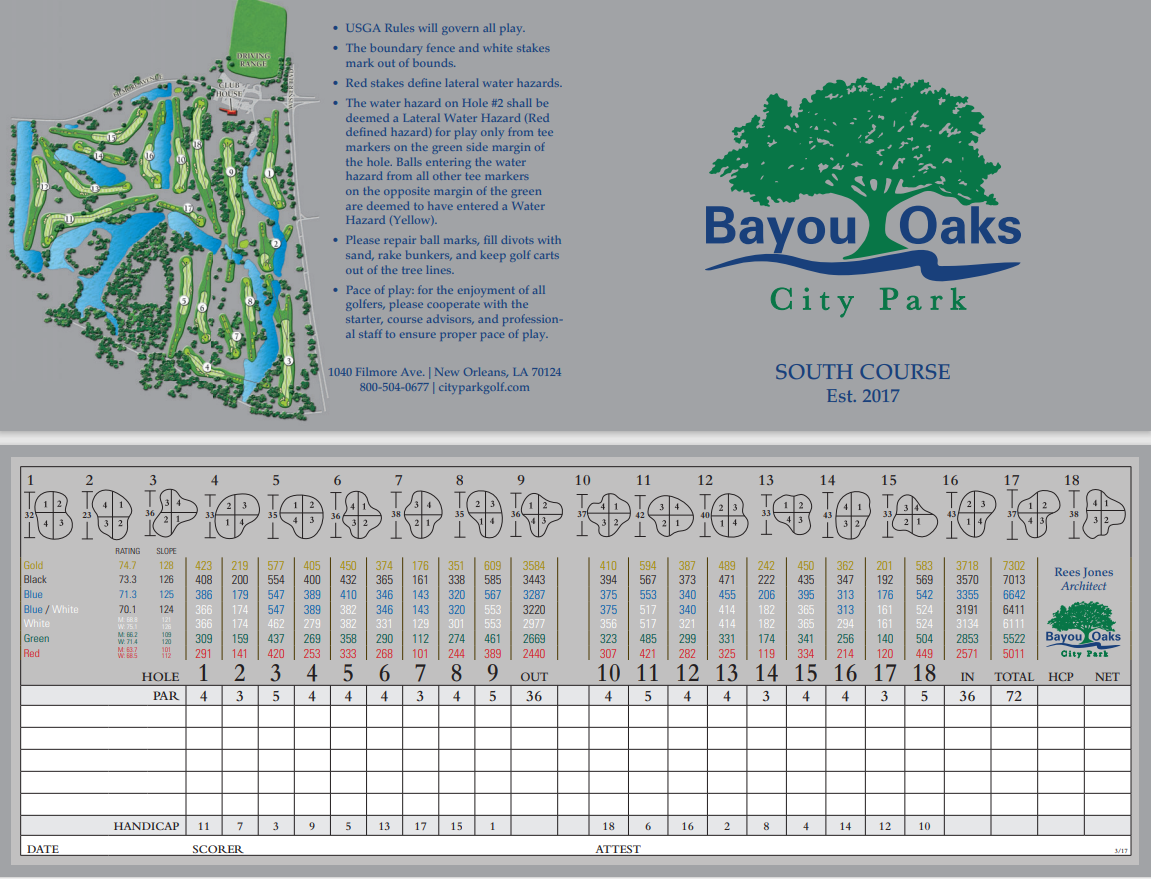 South Course - Bayou Oaks at City Park